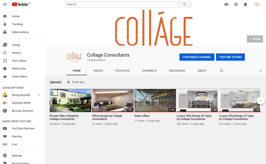 Collage Youtube - Collage